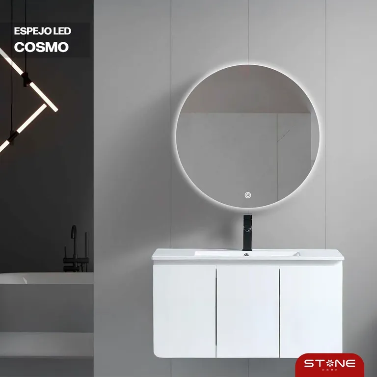 ESPEJO REDONDO LED TACTIL COSMO 60X60 CM STONE STONE | falabella.com
