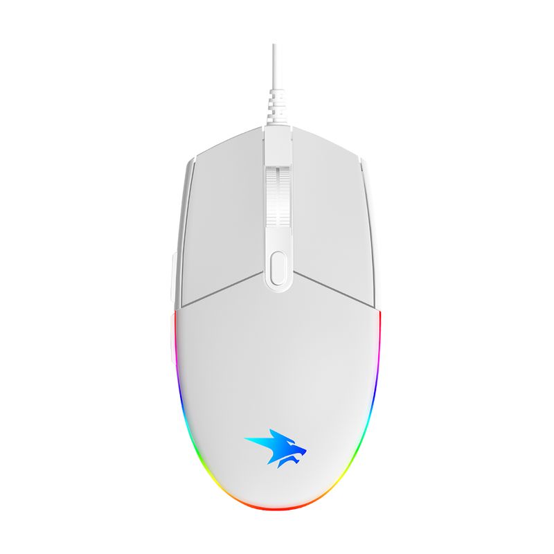 Mouse Gamer Vifrozt Viking Blanco 12,800 DPI RGB con Software VIFROZT ...
