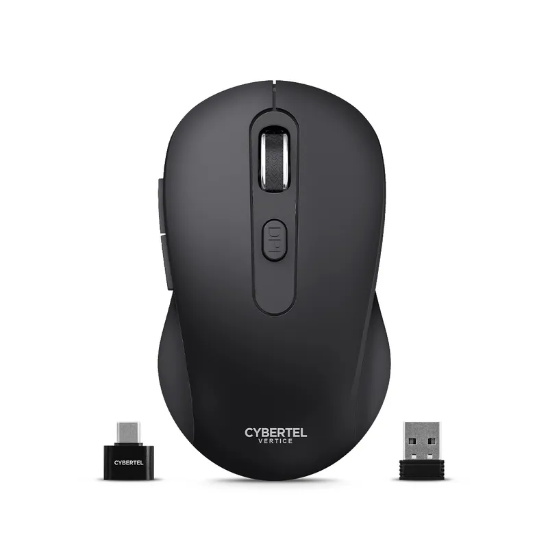 MOUSE INALAMBRICO BT WIFI RECARGABLE CYBERTEL NEGRO VERTICE CYB M709-3M CYBERTEL | falabella.com