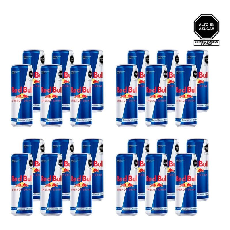 Packx24 Lata Red Bull Energy Drink 355 ml RED BULL | falabella.com