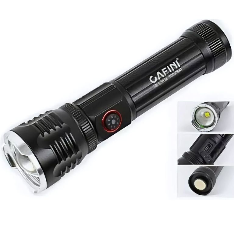 Linterna led recargable Zoom telescopico de bolsillo CAFINI | falabella.com