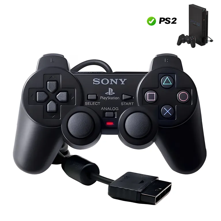 Control Original DualShock 2 para PS 2 Negro - Reacondicionado ...