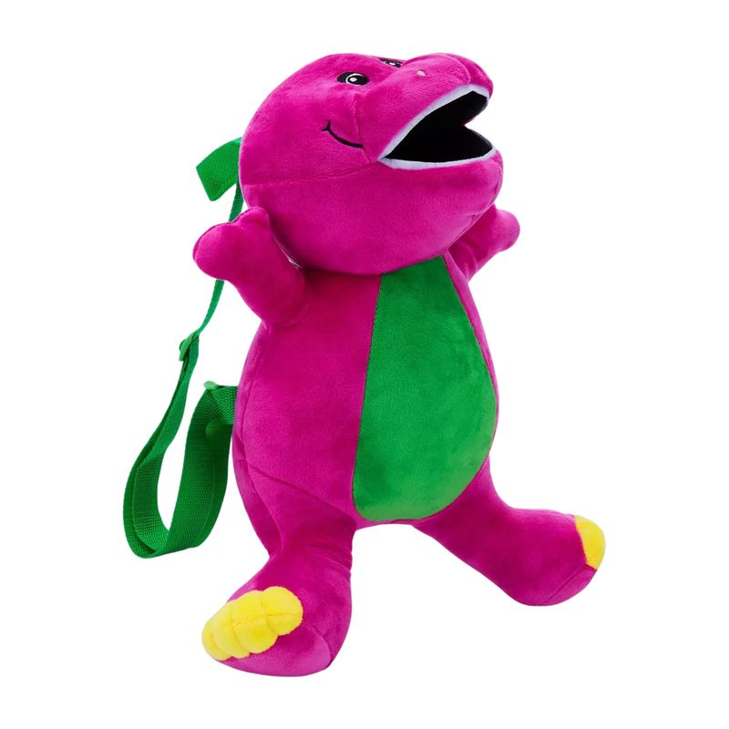 Peluche Barney y minimochila - Dinosaurio XCLUSIVE | falabella.com