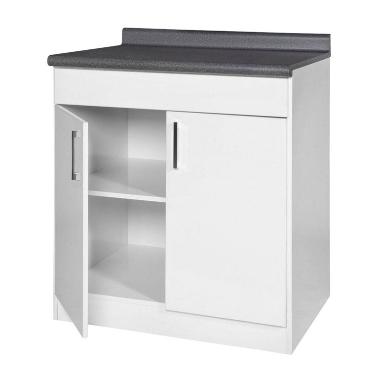 Mueble Base 80cm BASE FORMICA LEON BLCO Melamina TiendasAmueble AMUEBLE ...