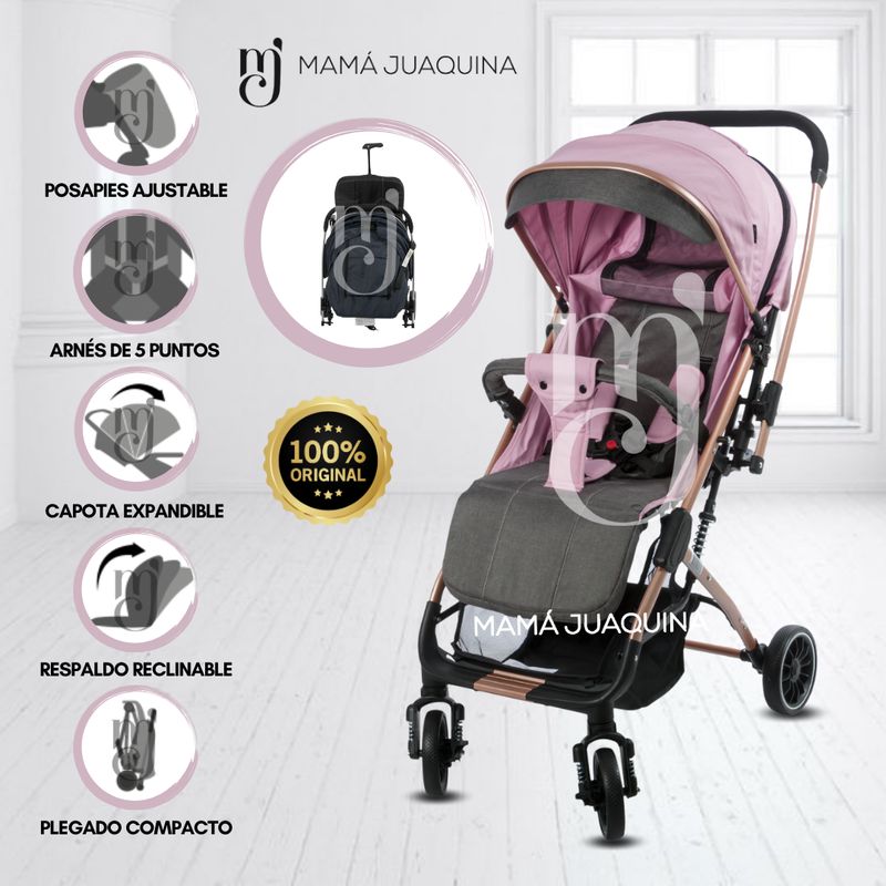 Coche Maleta para Bebé «PIAMONT» Edición Especial Pink BEAUTIFUL ...