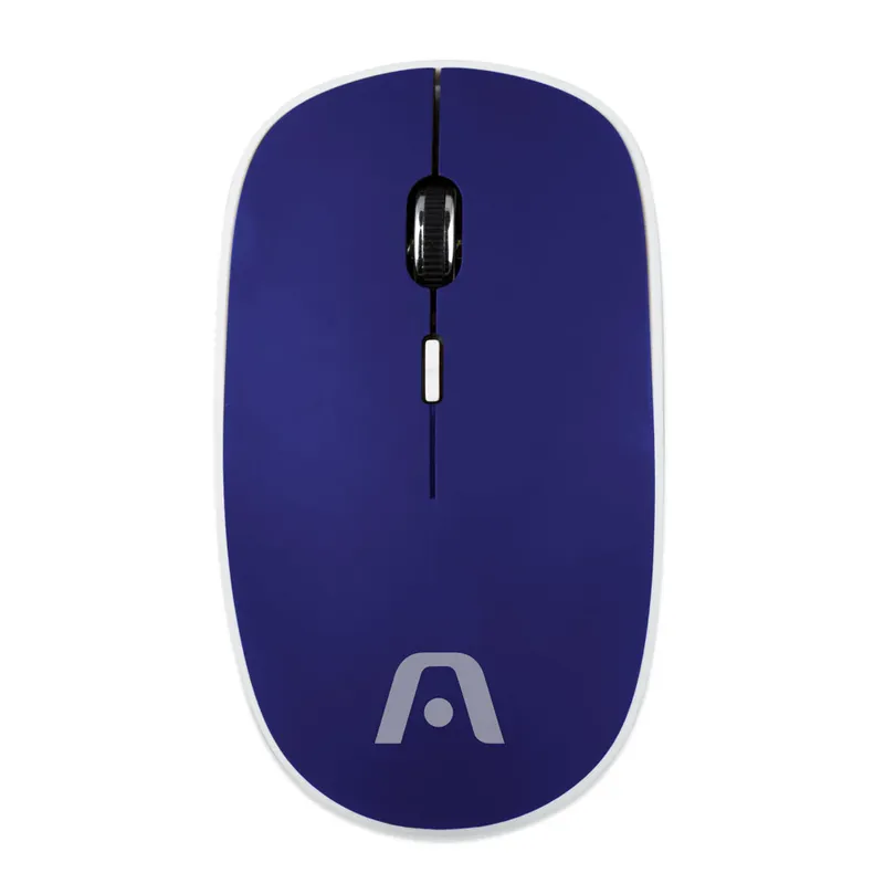 MOUSE INALAMBRICO CON GOMA AZUL ARGOMTECH | falabella.com