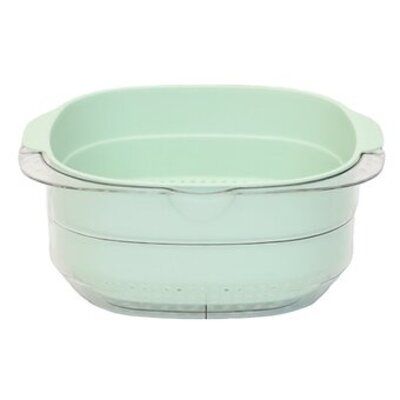 COLADOR MULTIUSOS DE DOS PIEZAS PARA ALIMENTOS COLOR VERDE AGUA ...