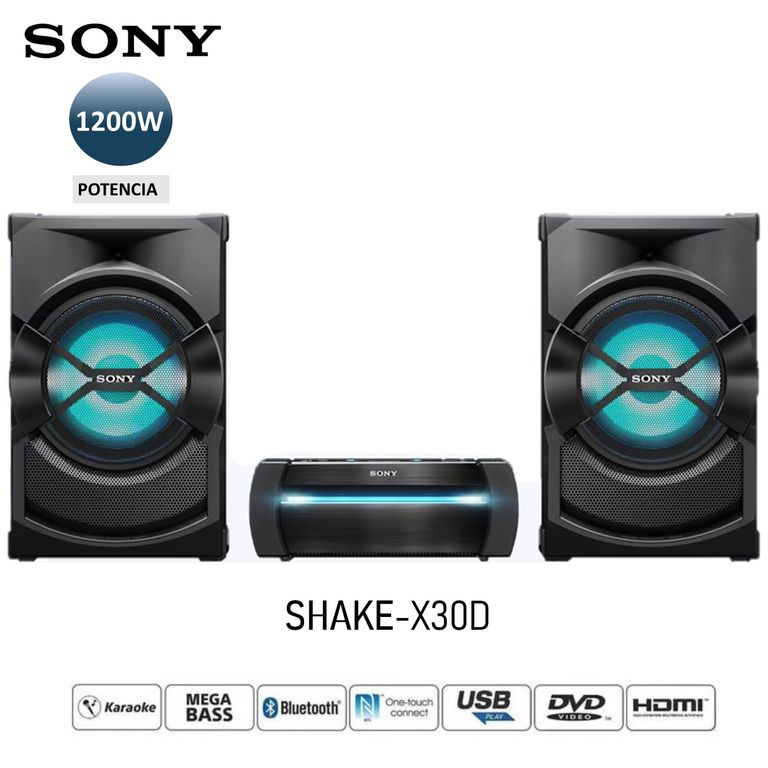 EQUIPO DE SONIDO SONY SHAKE-X30D DE 1200W SONY | falabella.com