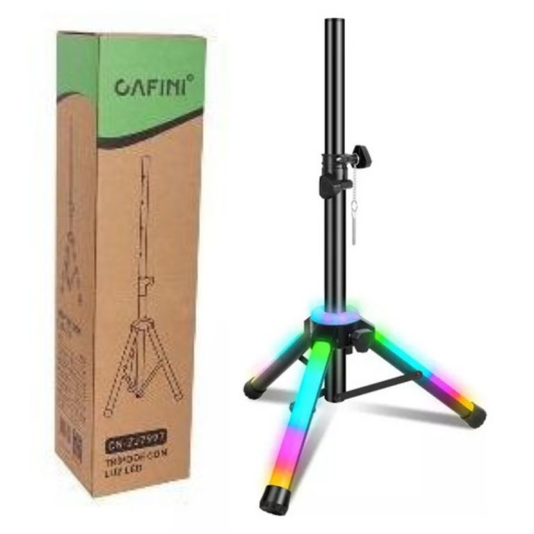 Tripode Parante para Parlante con Luces RGB Antideslizante Ajustable ...