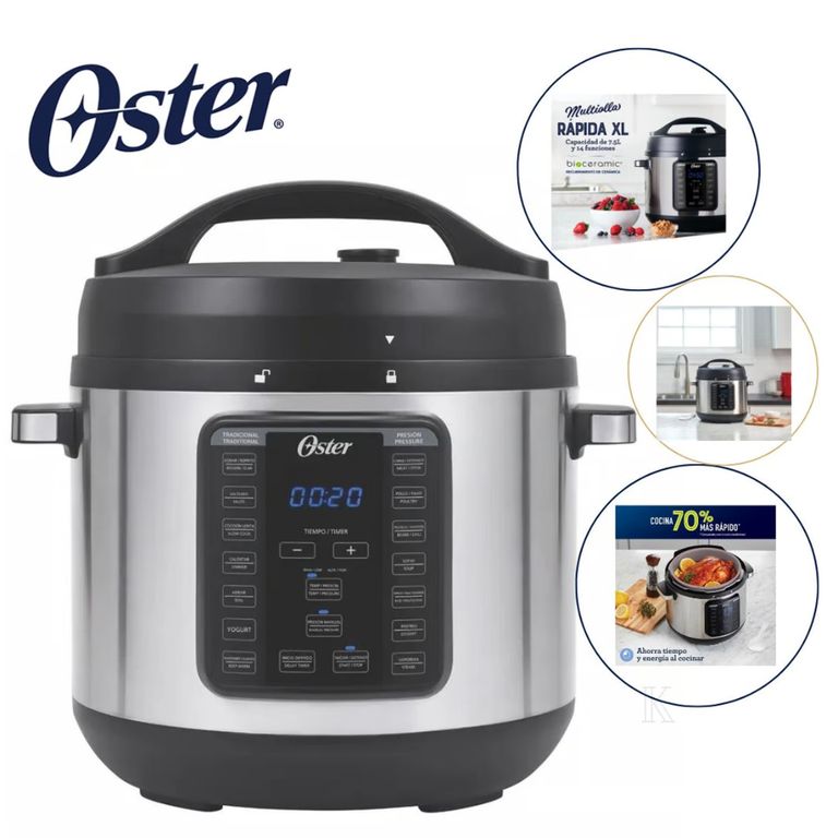 Multiolla rápida Oster 7.5 Litros 14 funciones CKSTPCEC8801 | Sodimac ...