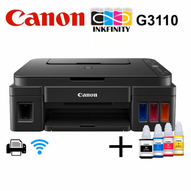Impresora Multifuncional Canon Pixma G3110 USB Wi-Fi Sistema Continuo ...