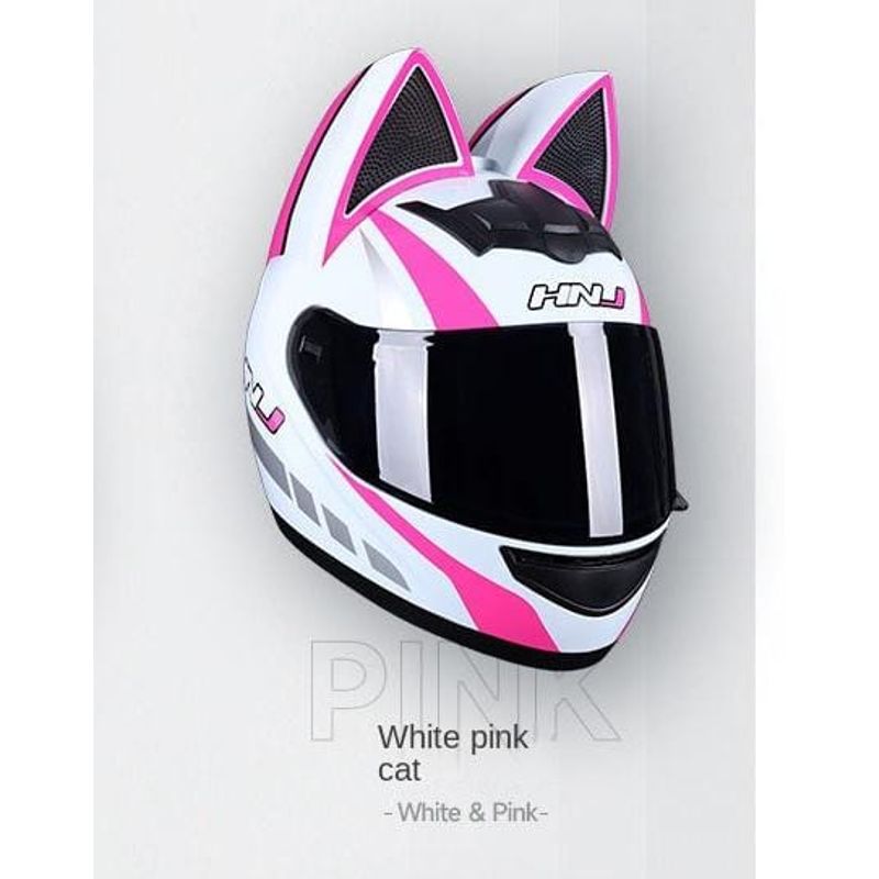 Casco De Moto Gato GATO NEGRO CON OREJAS 🐈⬛ WHATSAPP 11 5965 9535
