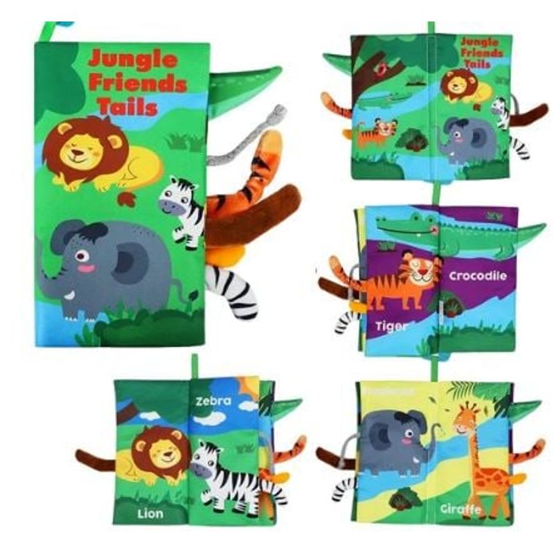 Libro Sensorial Texturas Animales Jungla Estimulación GENERICO ...