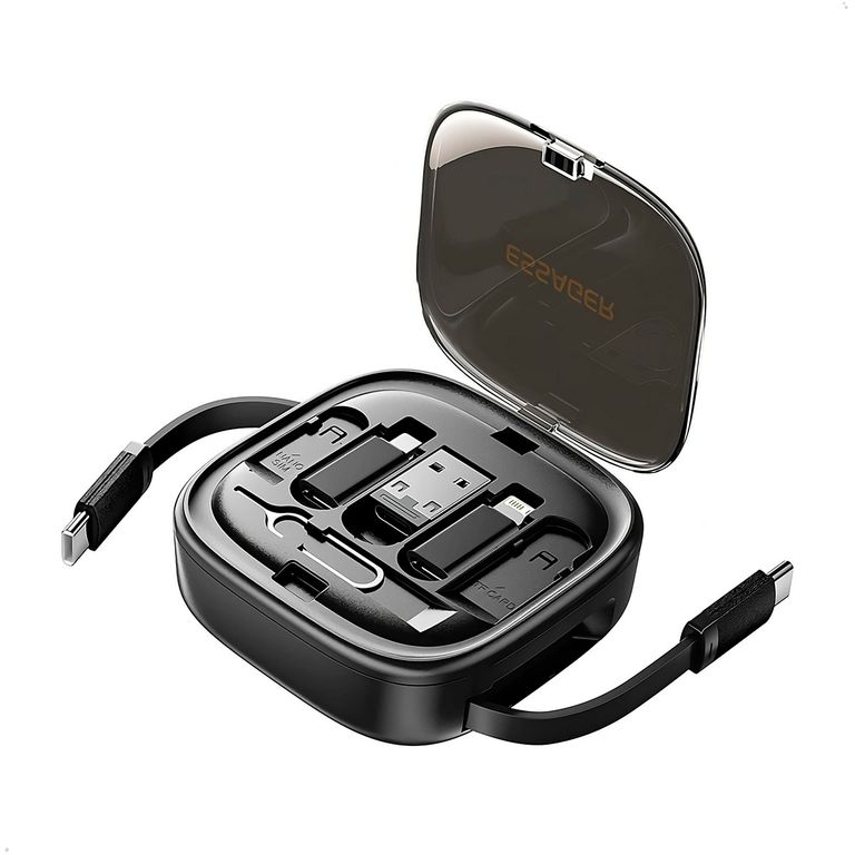 Mini caja almacenamiento essager 60W USB AC A tipo C Micro Lightning ...