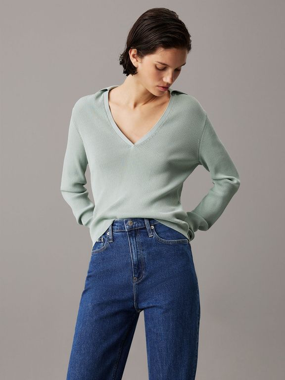 SWEATER V-NECK RAYON SWEATER CALVIN KLEIN | falabella.com