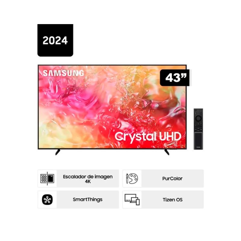 Televisor Samsung LED 43 Crystal UHD 4K UN43DU7000G Tizen OS Smart TV ...
