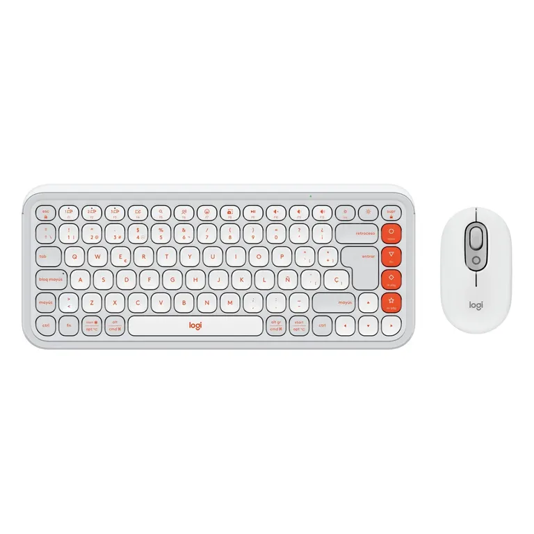 Kit Logitech POP ICON Teclado Y Mouse Combo Wireless Orange 920-013055 ...