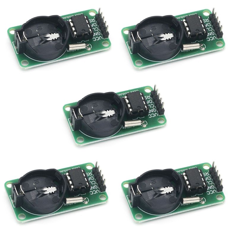 Pack de 5 Módulos RTC DS1302 Reloj Tiempo Real para Arduino ESP32 ...