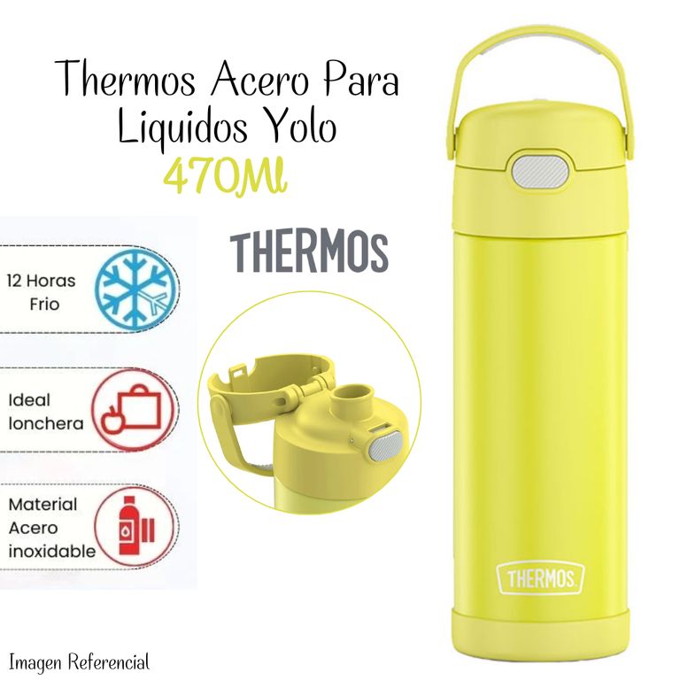 Termo Thermos Yolo Acero 470ml - Amarillo THERMOS | falabella.com