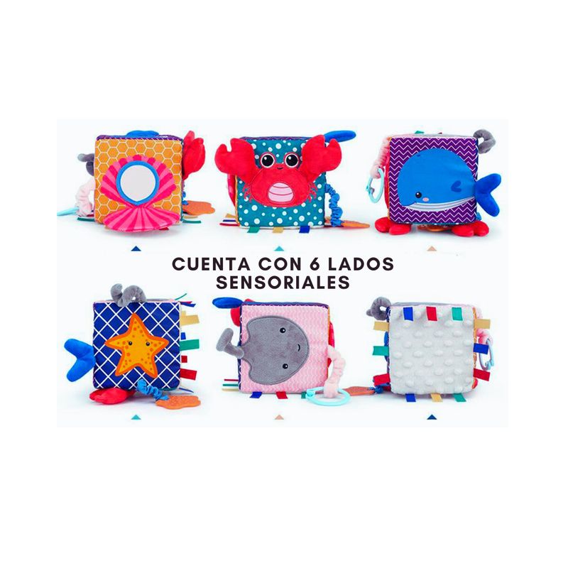 Cubo Sensorial de Texturas - Estimula los Sentidos del Bebé GENERICO ...