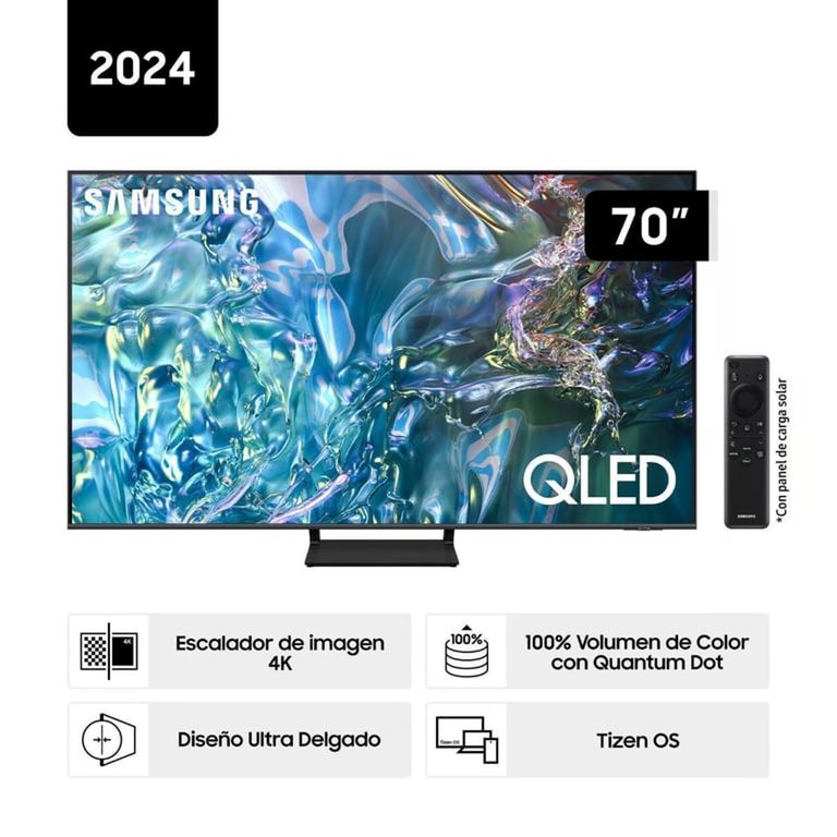 TELEVISOR SAMSUNG 70 QLED 4K TIZEN OS SMART TV QN70Q65DAGXPE SAMSUNG ...