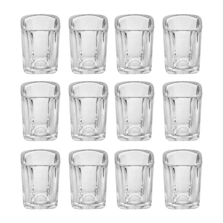 Juego de 12 Mini Copitas de Shot Cuadrado de Vidrio GENERICO ...