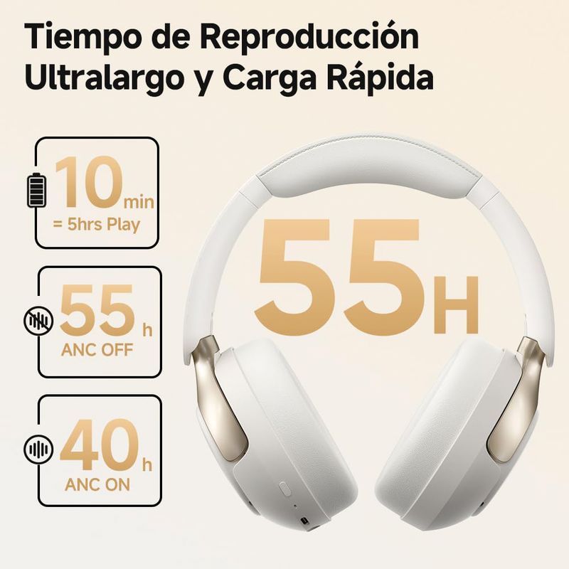 Audífonos Inalámbricos QCY H3 Pro -50dB Cancelación de Ruido blanco QCY ...