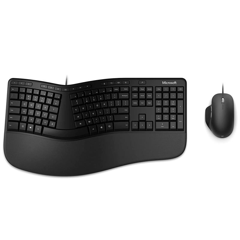 Teclado y Mouse Microsoft USB Ergonomic Desktop Multimedia MICROSOFT ...