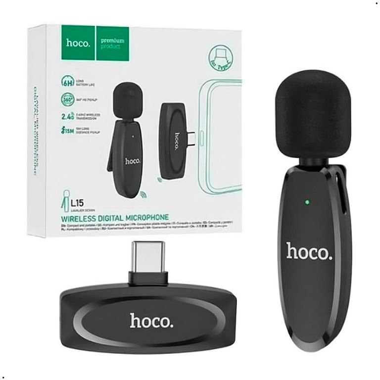 Micrófono Hoco L15 Inalámbrico Tipo C Inalambrico HOCO | falabella.com