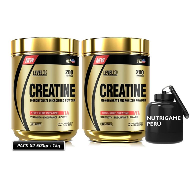 Creatina Level Pro 1Kg Creatina Monohidratada 100% Pure Creatine LEVEL ...