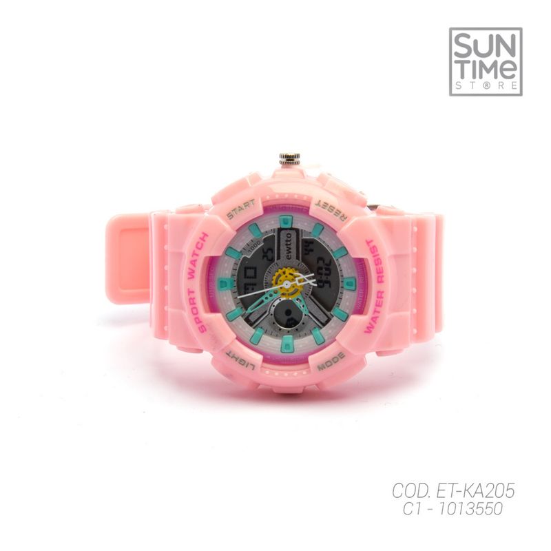 RELOJ ACUATICO MUJER ET-KA205 EWTTO SPORT 1013550 SUNTIME | falabella.com