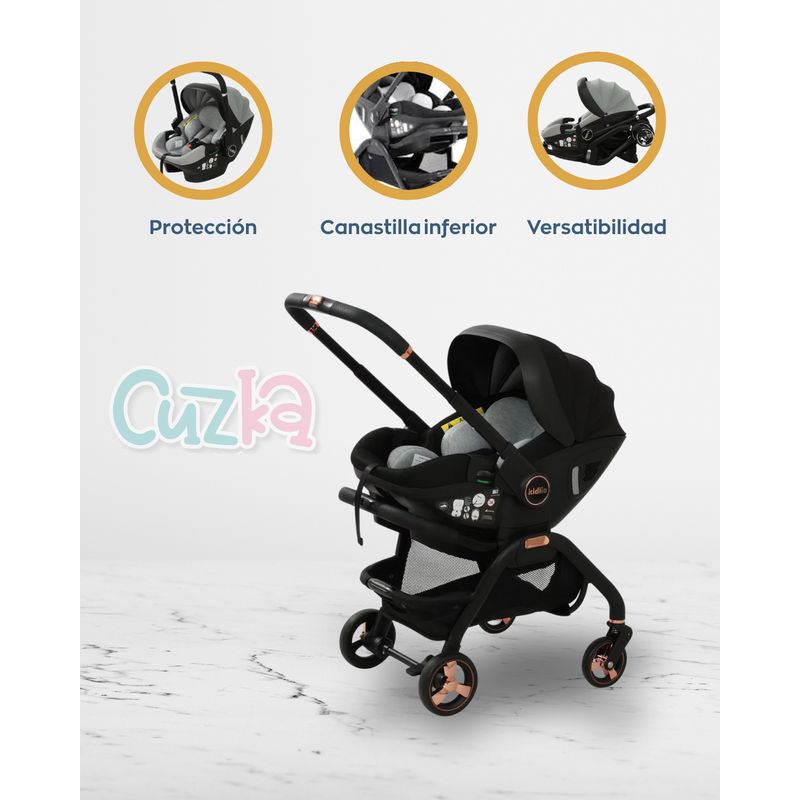 Coche 3 en 1 "DONNA PRO" Black DOUX BEBE | falabella.com