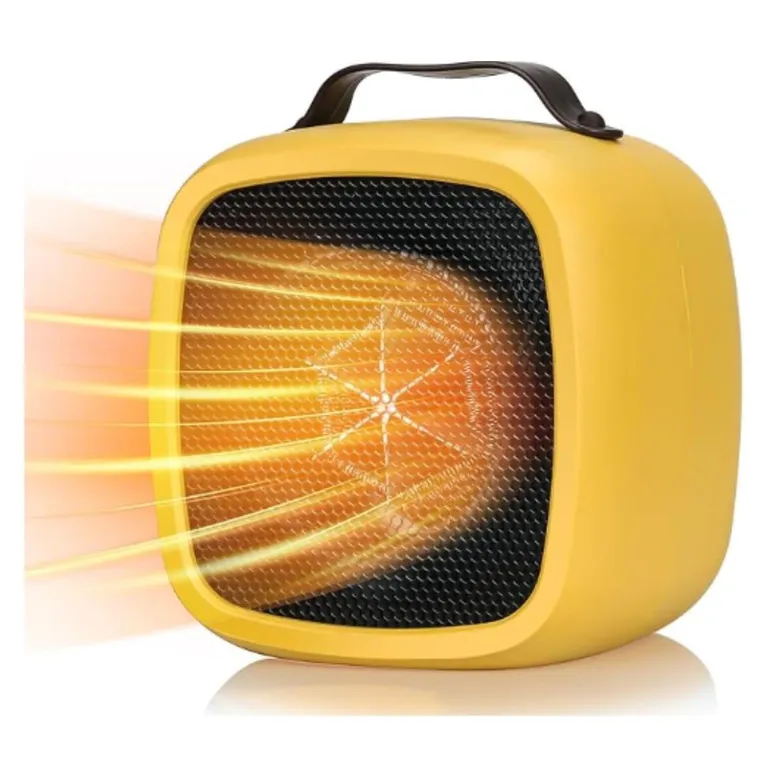 Mini Calefactor Portátil Eléctrico de 500W Calentador Moderno Amarillo ...