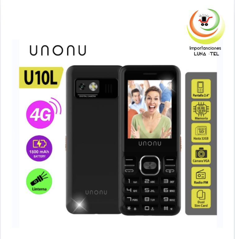 CELULAR BASICO UNONU U10L 4G PANTALLA 2.4" UNONU | falabella.com