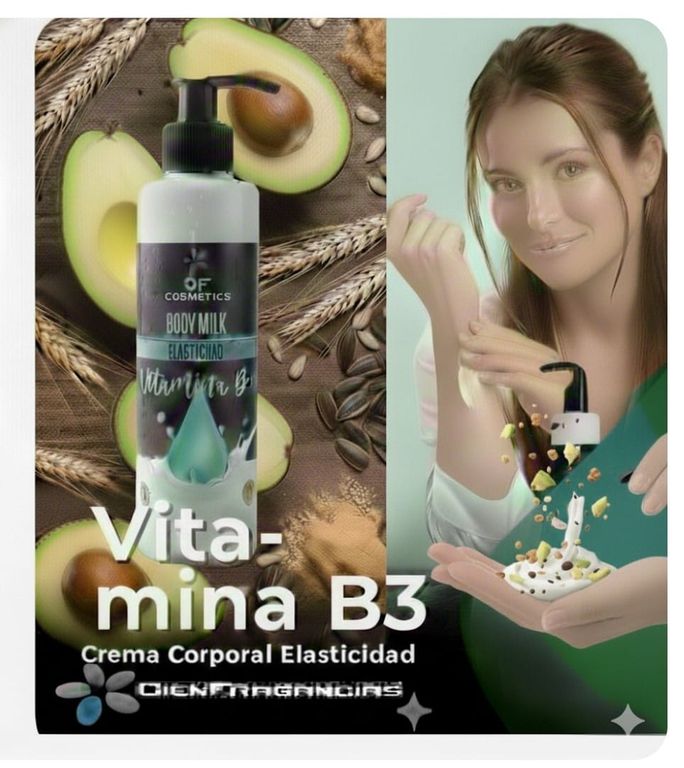 BODY MILK VEGANO NIACINAMIDA VITAMINA B3 200MLHIDRATACION Y LUMINOSDAD ...