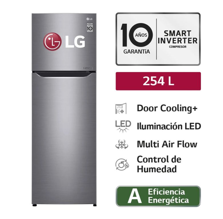 REFRIGERADORA LG TOP FREEZER NO FROST GT29BPPDC LG | falabella.com