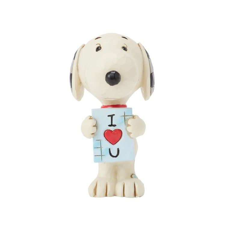 Snoopy con cartel de amor Peanuts - Minifigura Jim Shore SNOOPY | falabella.com