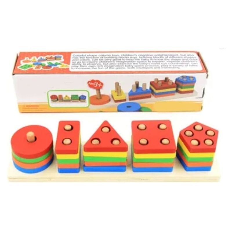 Didactico De Encaje De Figuras Geometricas GENERICO | falabella.com