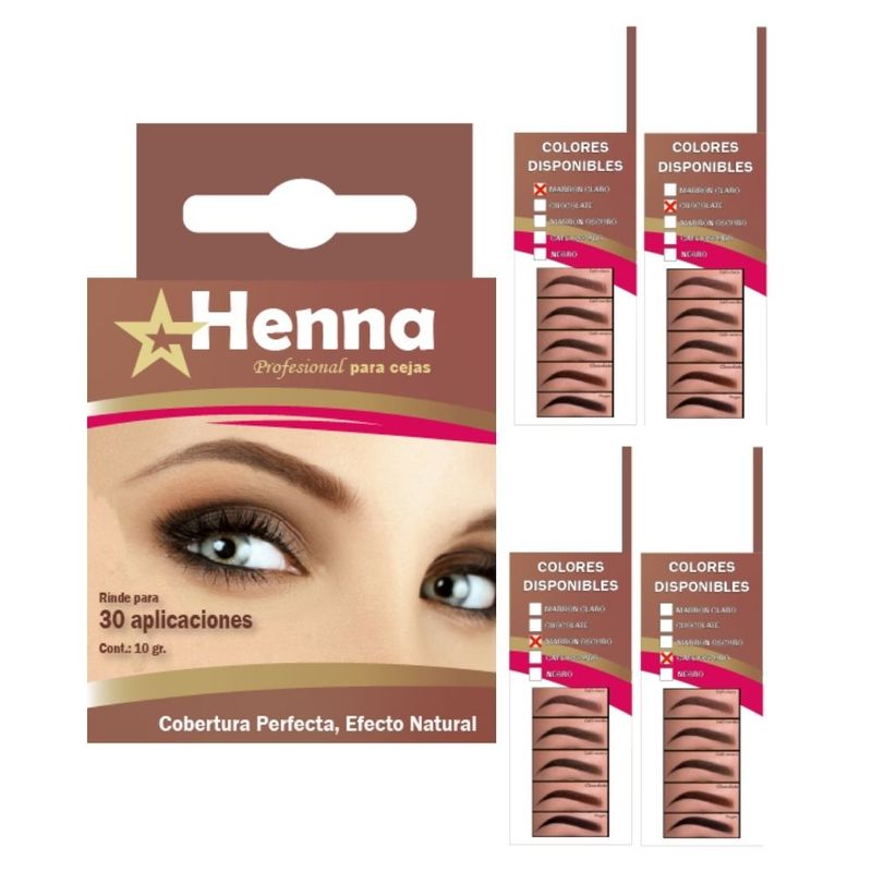 4 TINTES CEJAS CHOCOLATE - MARRÓN CLARO Y OSCURO CAFÉ OSCURO GENERICO ...