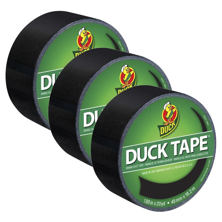 DUCK TAPE Cinta Adhesiva 2" x 20yds Negro Pack x 3 GENERICO | falabella.com