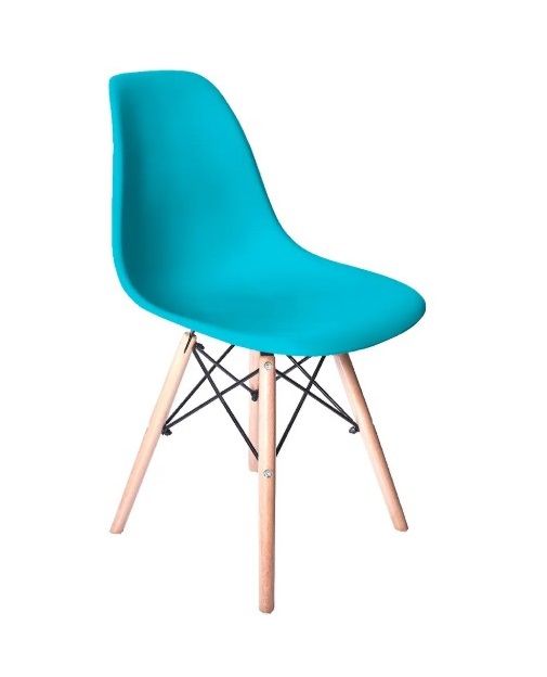 SILLA COMEDOR TERRAZA - EAMES TURQUESA GENERICO | falabella.com