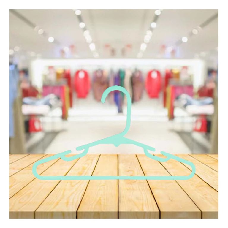 Pack12 Gancho de Plastico para Ropa Ligera en Color Verde | Sodimac Perú
