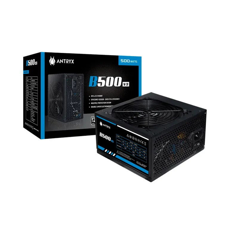 Fuente De Poder Antryx B500 V3 De 500W - Eficiencia, Rendimiento Y ...