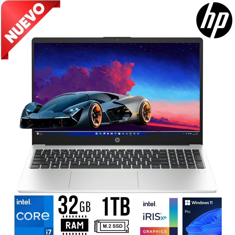 Laptop HP 250 G10, Intel Core i7-1355U, Ram 32GB, SSD 1TB, 15.6 LED HD ...