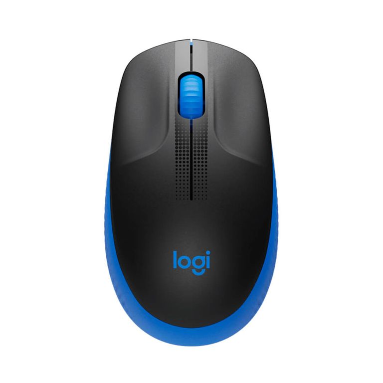 Mouse Inalámbrico Logitech M190 Tamaño Completo, Color Azul, Cómodo Y ...