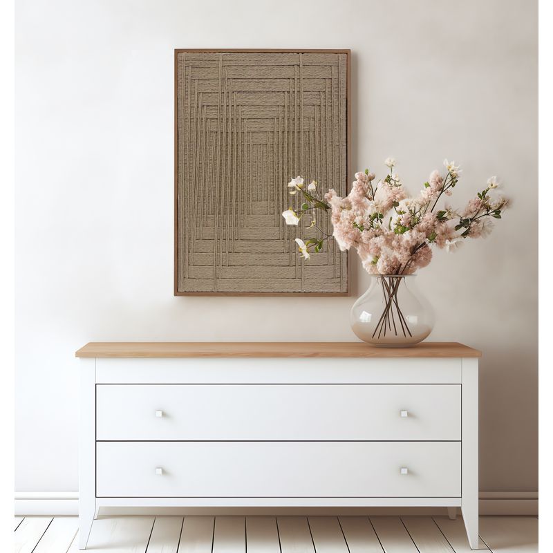 Cuadro Charlott arena - lienzo trenzado con hilos de algodón TEJICORP ...