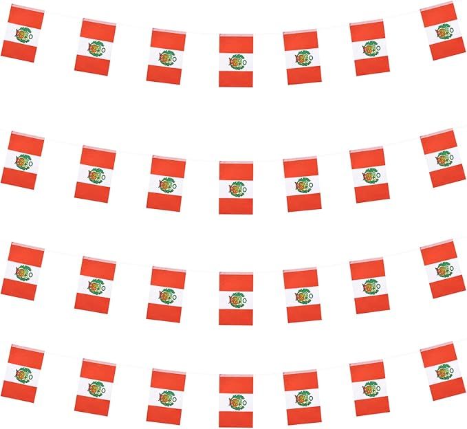 Pack 4 banderines de Perú de 2 metros cada uno GENERICO | Falabella Perú