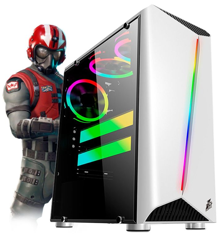 CASE GAMER 1ST PLAYER RAINBOW R3 WHITE USB 3.0 LED RGB SIN FUENTE 1ST ...