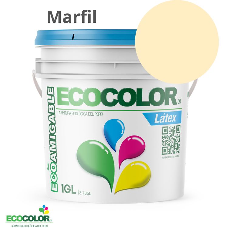 PINTURA ECOCOLOR LATEX MARFIL 1GL ECOCOLOR | Falabella Perú