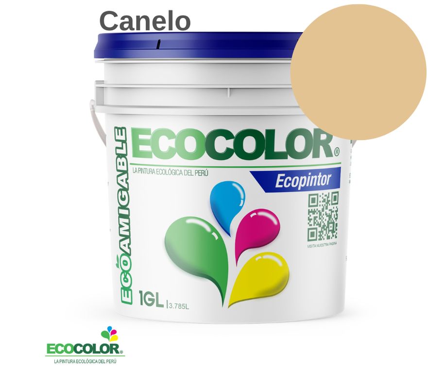 PINTURA ECOLOGICA ECOPINTOR CANELO 1GL ECOCOLOR | Falabella Perú